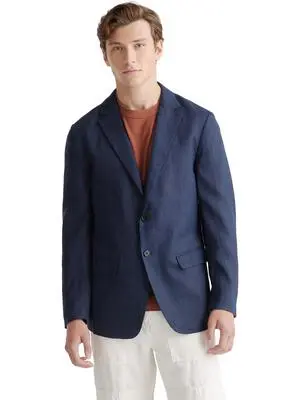 Quince 100% European Linen Blazer - Deep Navy