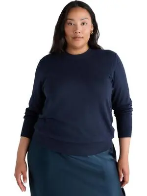 Quince Cotton Cashmere Sweater - Atlas Navy