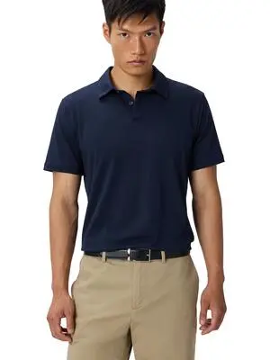 Quince Japanese Lotus Polo - Navy