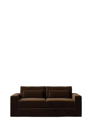Quince Ashford Deep Seat Sofa In Performance Velvet Java