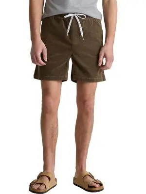 Quince Organic Stretch Corduroy 6" Shorts - Seaweed