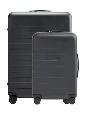 Quince Expandable Carry-on And Large Check-in Suitcase Set - Black