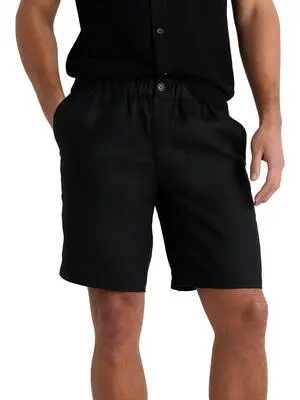 Quince 100% European Linen 9" Shorts - Black