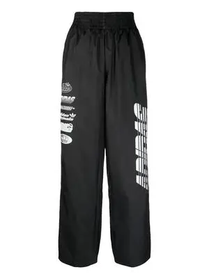 Adidas Logo-print Elasticated Track Pants - Black