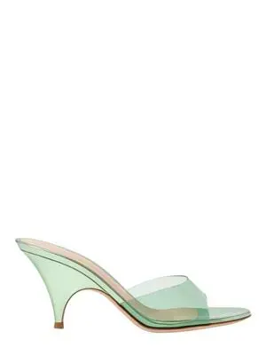 GIANVITO ROSSI Sofia Cone-heel Mules - Green