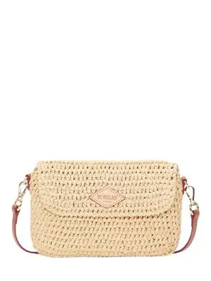 Mz Wallace Convertible Crochet Crossbody Bag - Camel