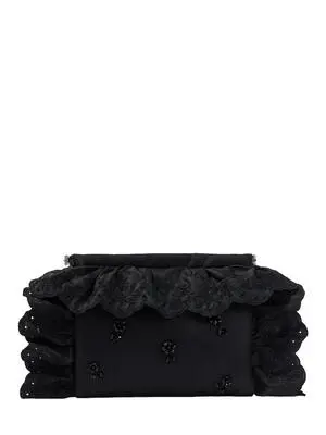 Simone Rocha Embellished Pillowcase Clutch - Black