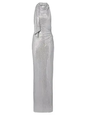 SELF-PORTRAIT Embellished Maxi Dress Grey