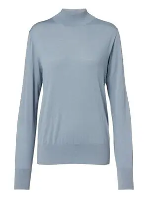 THE ROW Nari Wool Sweater Blue