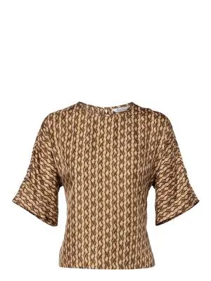 Max Mara Nordica Printed Silk Blouse Multicoloured