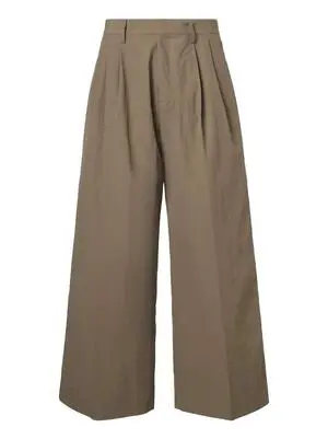 ERL Pleated Wide-leg Trousers - Green