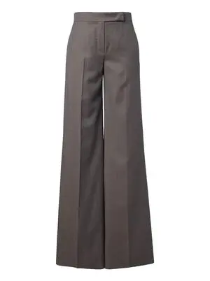 Max Mara Serio Wide-leg Wool Pants - Grey