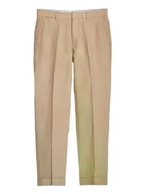 Polo Ralph Lauren Cuffed Straight Leg Trousers - Neutrals