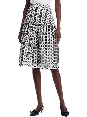 AREA STARS Riya Skirt - White Black
