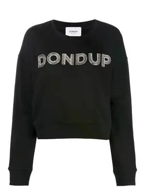 DONDUP Branded Long-sleeve T-shirt - Black