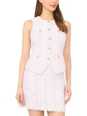 CECE DUPRAZ Split Hem Vest - New Ivory