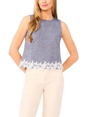 CECE DUPRAZ Boxy Sleeveless Top - Indigo