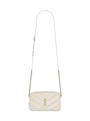 Saint Laurent Loulou Mini Camera Bag - White
