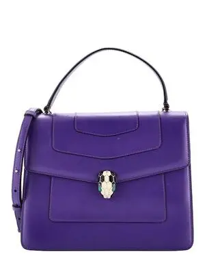 BVLGARI Medium Serpenti Forever Top Handle Bag - Purple