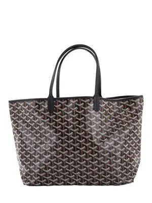 Goyard Saint Louis PM Tote Coated Canvas Black