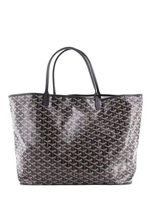 Goyard Gm Saint Louis Tote Coated Canvas Black