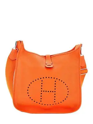 Hermès Gm Evelyne Bag Gen III Clemence Orange