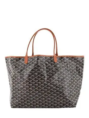 Goyard GM Saint Louis Tote Coated Canvas Brown