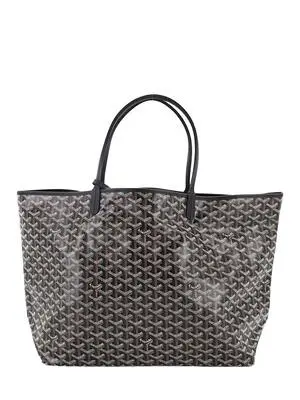 Goyard GM Saint Louis Tote Coated Canvas Black