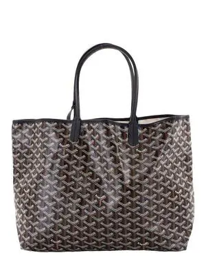 Goyard PM Saint Louis Tote Coated Canvas Black