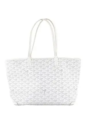 Goyard PM Artois Tote Coated Canvas White
