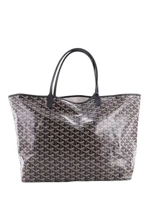 Goyard GM Saint Louis Tote Coated Canvas Black