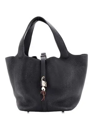 Hermès MM Picotin Lock Bag Clemence Black