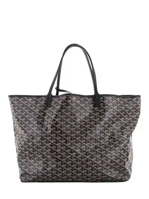 Goyard GM Saint Louis Tote Coated Canvas Black