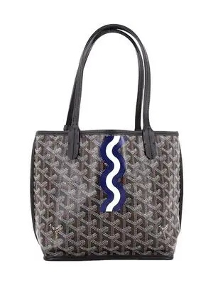 Goyard Anjou Reversible Tote Printed Coated Canvas - Black