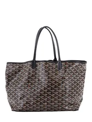 Goyard PM Saint Louis Tote Coated Canvas Black