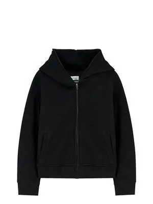 ENTIRE STUDIOS Eternal Zip Cotton Sweatshirt - Black