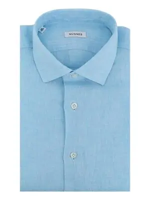 NUGNES 1920 Linen And Cotton Shirt - Blue