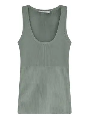 Max Mara Viscose Blend Tank Top Green