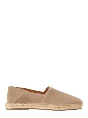 Polo Ralph Lauren Cevio Collapsible-heel Suede Espadrilles - Neutrals