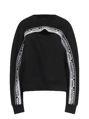 Karl Lagerfeld Sweatshirt In Viscose And Polyurethane - Black