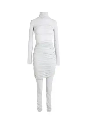 Elisabetta Franchi Knitted Co-ord Set - Silver