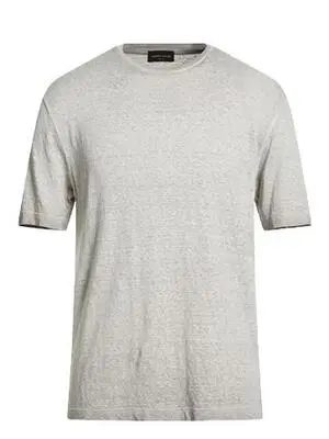 ROBERTO COLLINA T-shirt Size Linen, Elastane - Grey