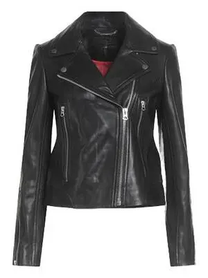 Rag & Bone Lambskin Biker Jacket - Black
