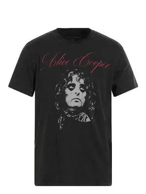 John Varvatos Man T-shirt Charcoal Size M Cotton Grey