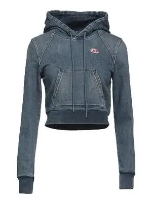 DIESEL® Cotton-elastane Fleece Sweatshirt - Blue