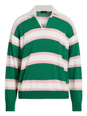 ROBERTO COLLINA Sweater With Striped Design - Green