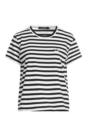 Karl Lagerfeld Organic Cotton Printed T-Shirt Black