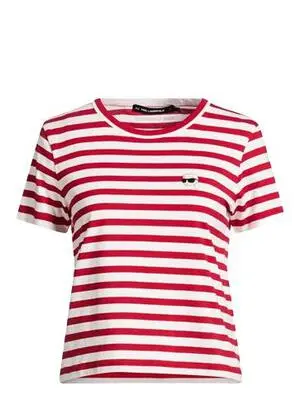 Karl Lagerfeld Organic Cotton Printed T-shirt - Red