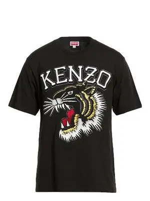 Kenzo Man T-shirt Purple Size S Cotton Black