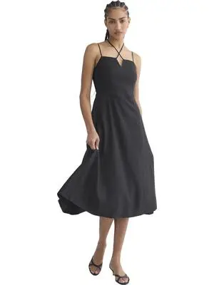 knee length dresses for ladies The Craft Dress in Linen main image 0